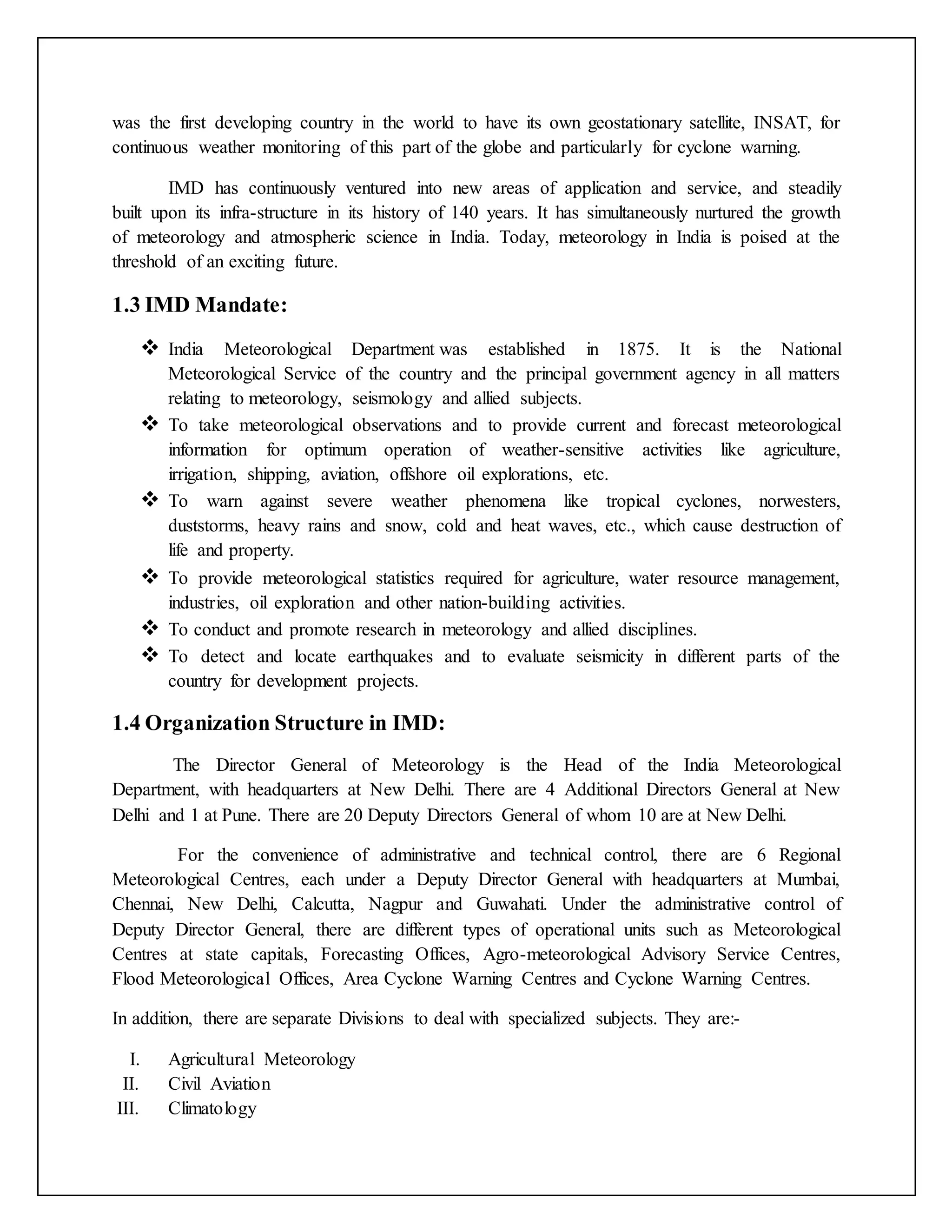 Regional meteorological centre New Delhi, Chennai, Kolkata, Nagpur,Pune ...