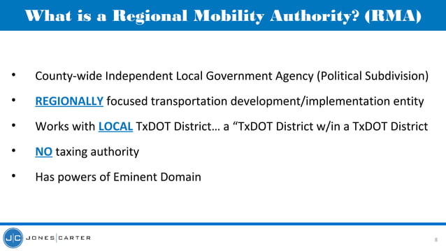 Regional Mobility Authority | PPT