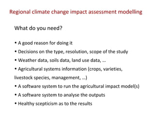 Regional impact assessment modelling | PPT
