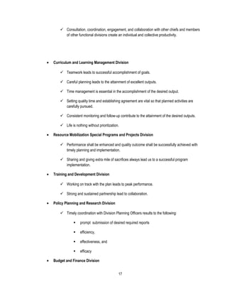 DepEd Region 7 QAAD’s Report on Regional Monitoring, Evaluation and ...