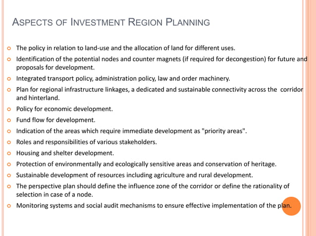 Regional plan | PPTX