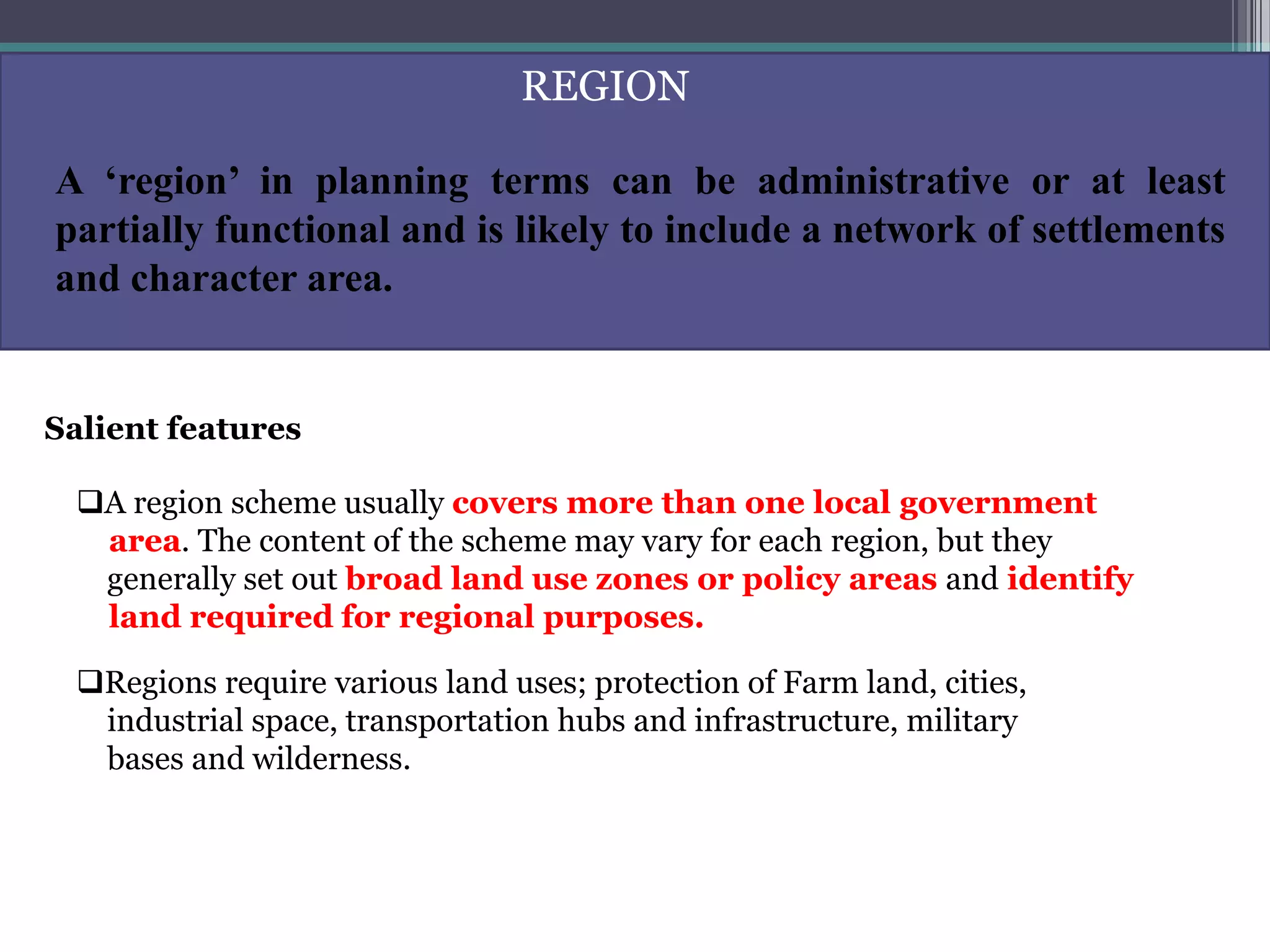 Regional planning ppt | PPTX