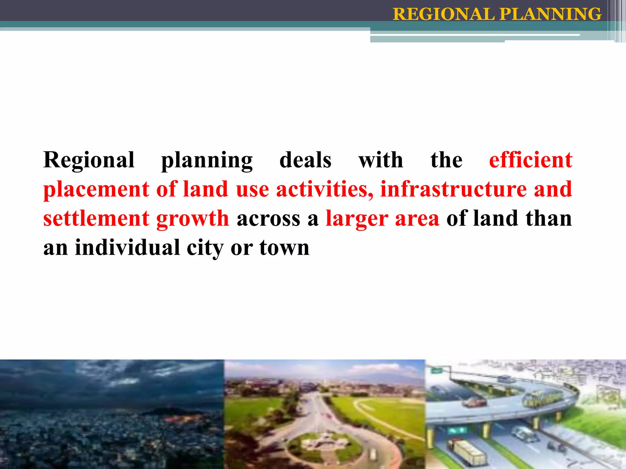 Regional planning ppt | PPTX