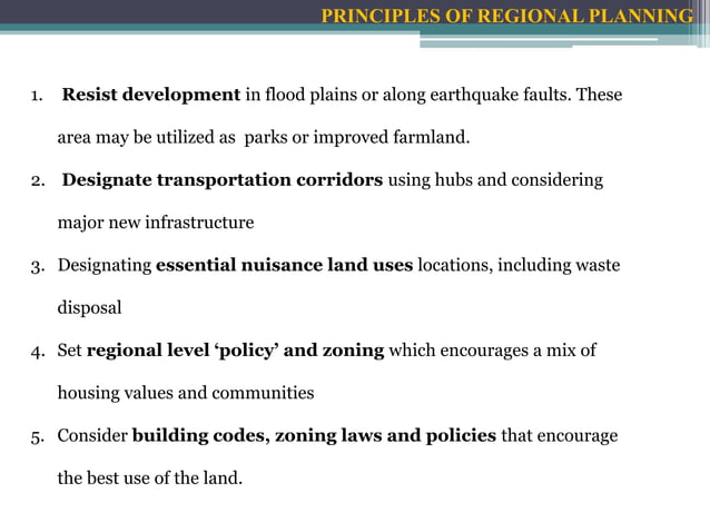 Regional planning ppt | PPTX | Agriculture | Industries