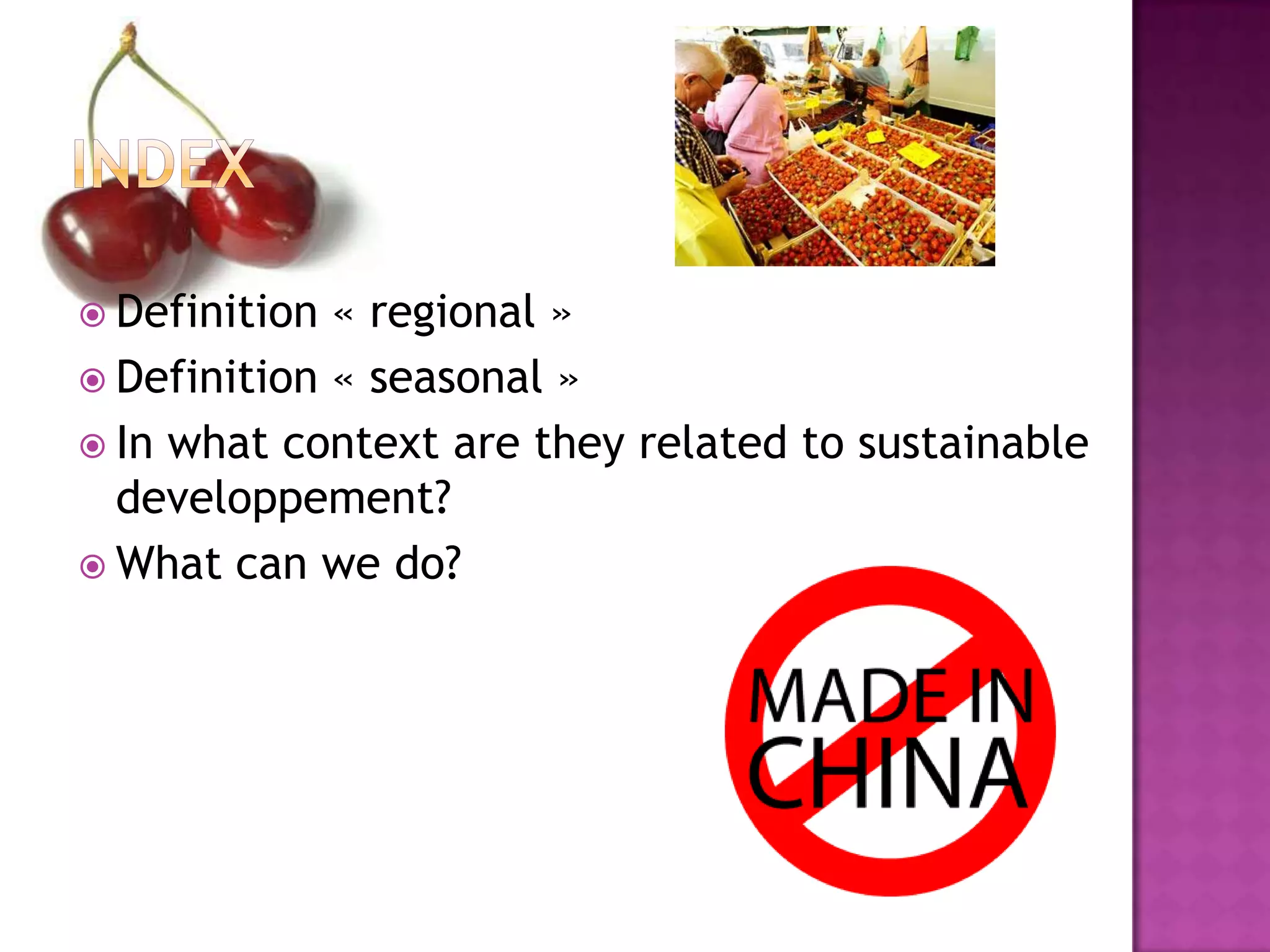 Regional products | PPT