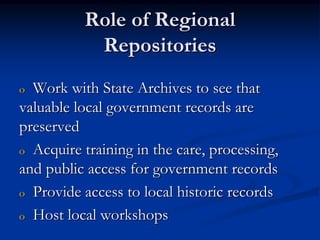 Utah Regional Repository Program | PDF