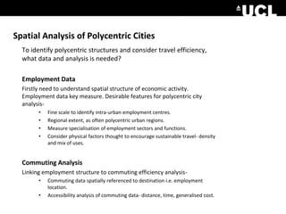 Polycentric Cities and Sustainable Development | PPTX