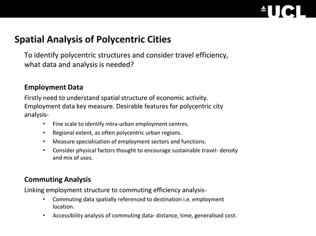 Polycentric Cities and Sustainable Development | PPTX