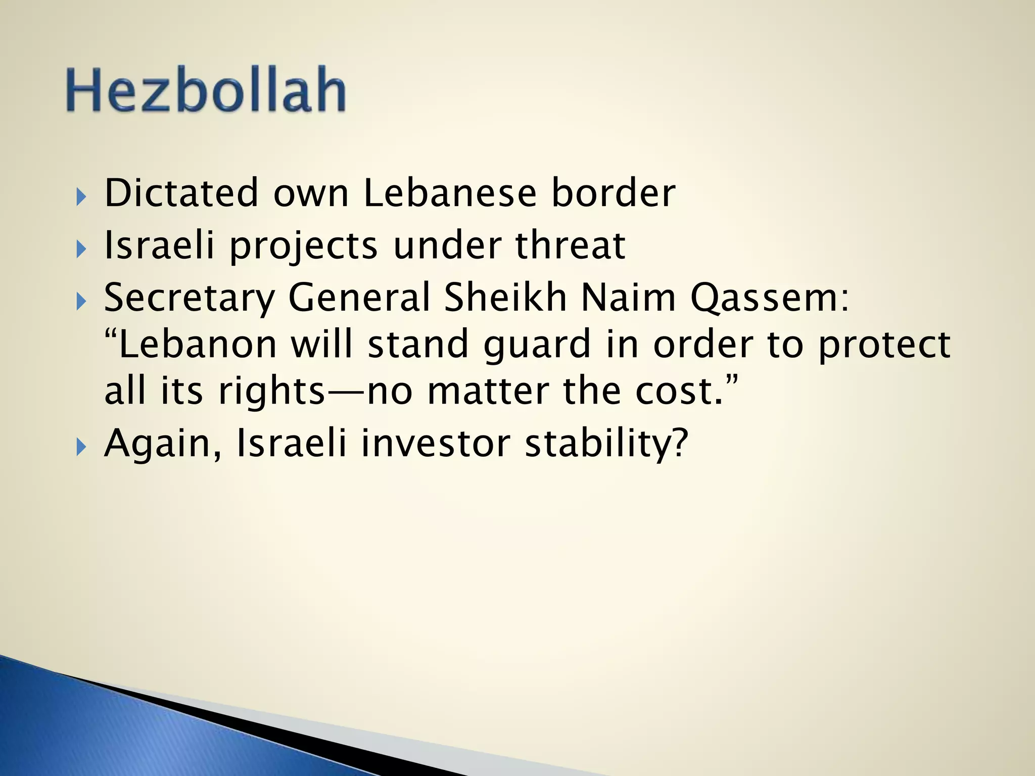 Regional security in the eastern mediterranean | PPTX