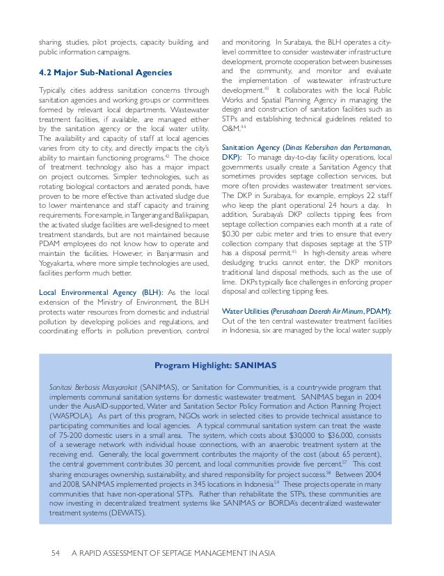 A RAPID ASSESSMENT OF SEPTAGE MANAGEMENT IN ASIA Policies and Practic…