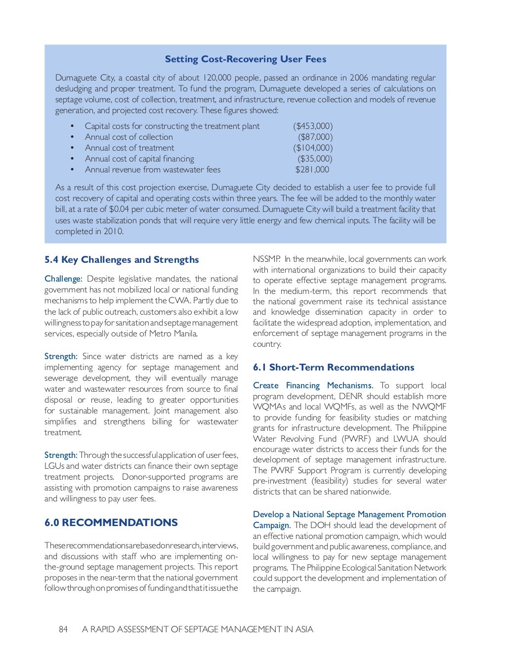 A RAPID ASSESSMENT OF SEPTAGE MANAGEMENT IN ASIA Policies and Practic…