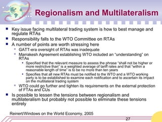 Regional trade agreement | PPT