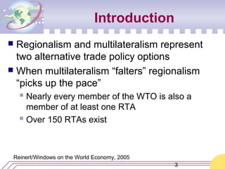 Regional trade agreement | PPT