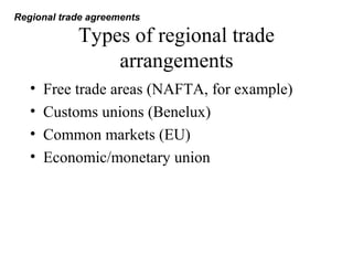 Regional trading arrangements | PPT