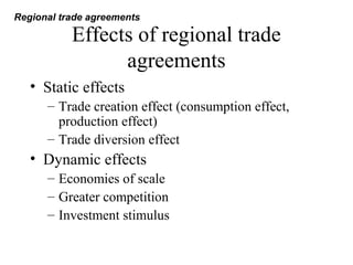 Regional trading arrangements | PPT
