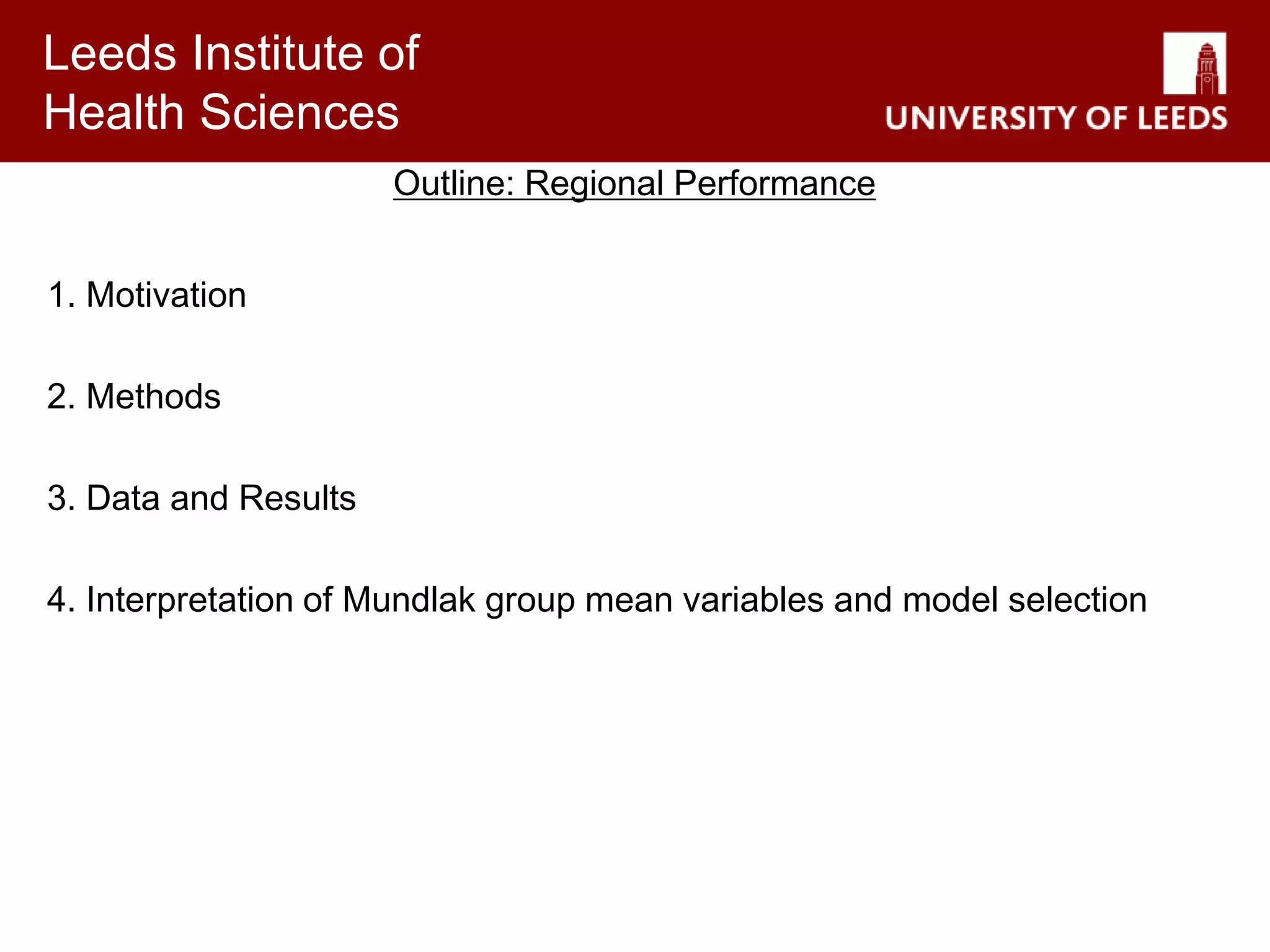 Regional variation in health care system performance | PPT | Free Download