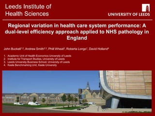 Regional variation in health care system performance | PPT | Free Download