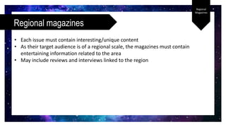 Regional versus National magazines | PPT