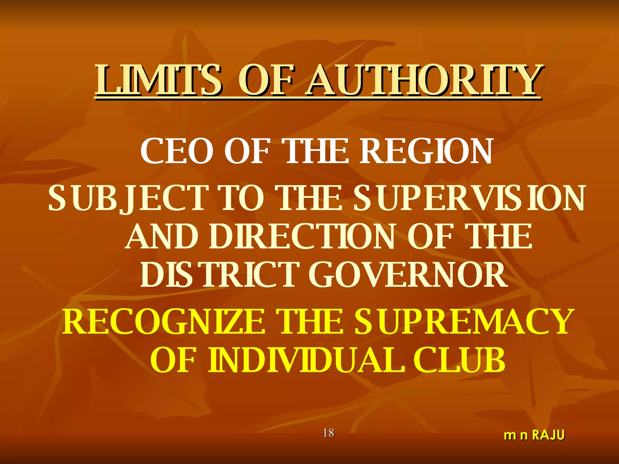 Region Chairperson | PPT