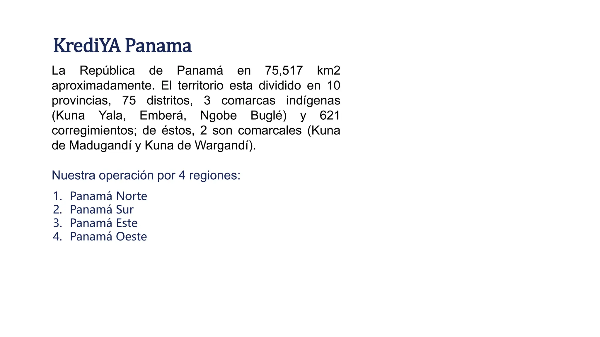 REGIONES DE PANAMA PARA CONOCER MAS NUESTRO PAIS | PPT