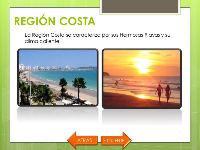 Regiones del ecuador