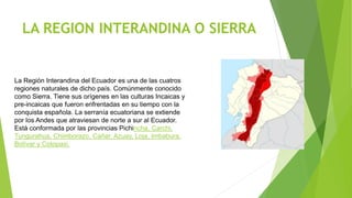 Regiones del ecuador | PPTX
