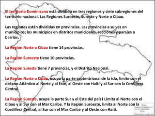 Regiones Geomorfológicas de la Isla de Santo Domingo | PPTX