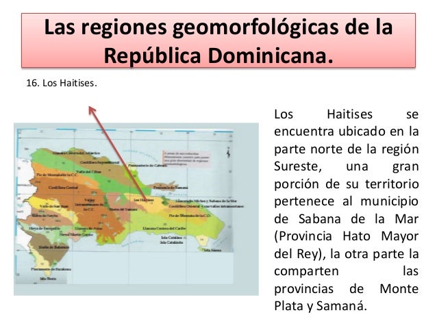 Regiones Geomorfológicas De La República Dominicana – DTDOOI