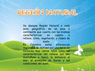 Regiones naturales | PPTX