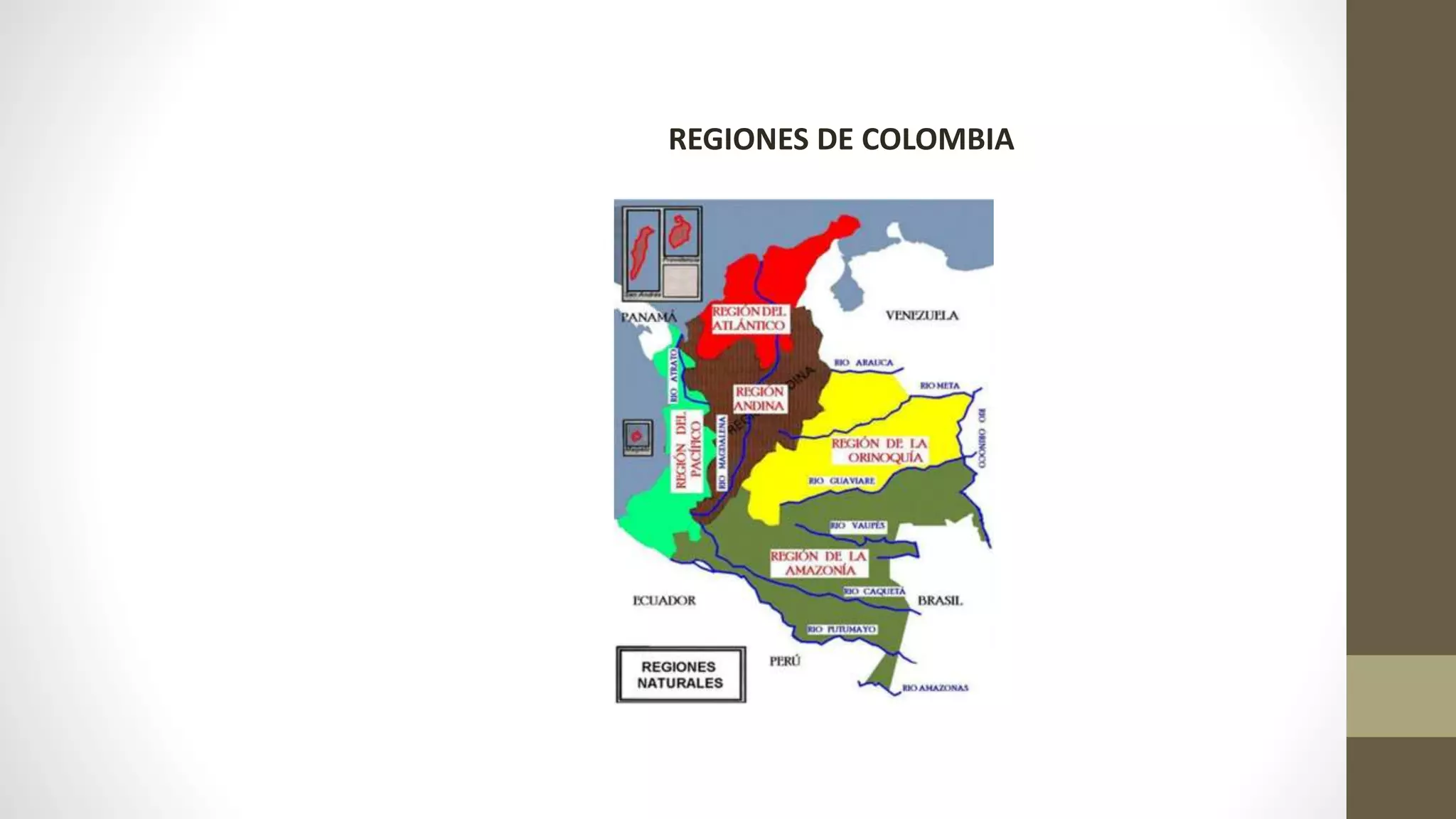 Regiones naturales de colombia | PPT