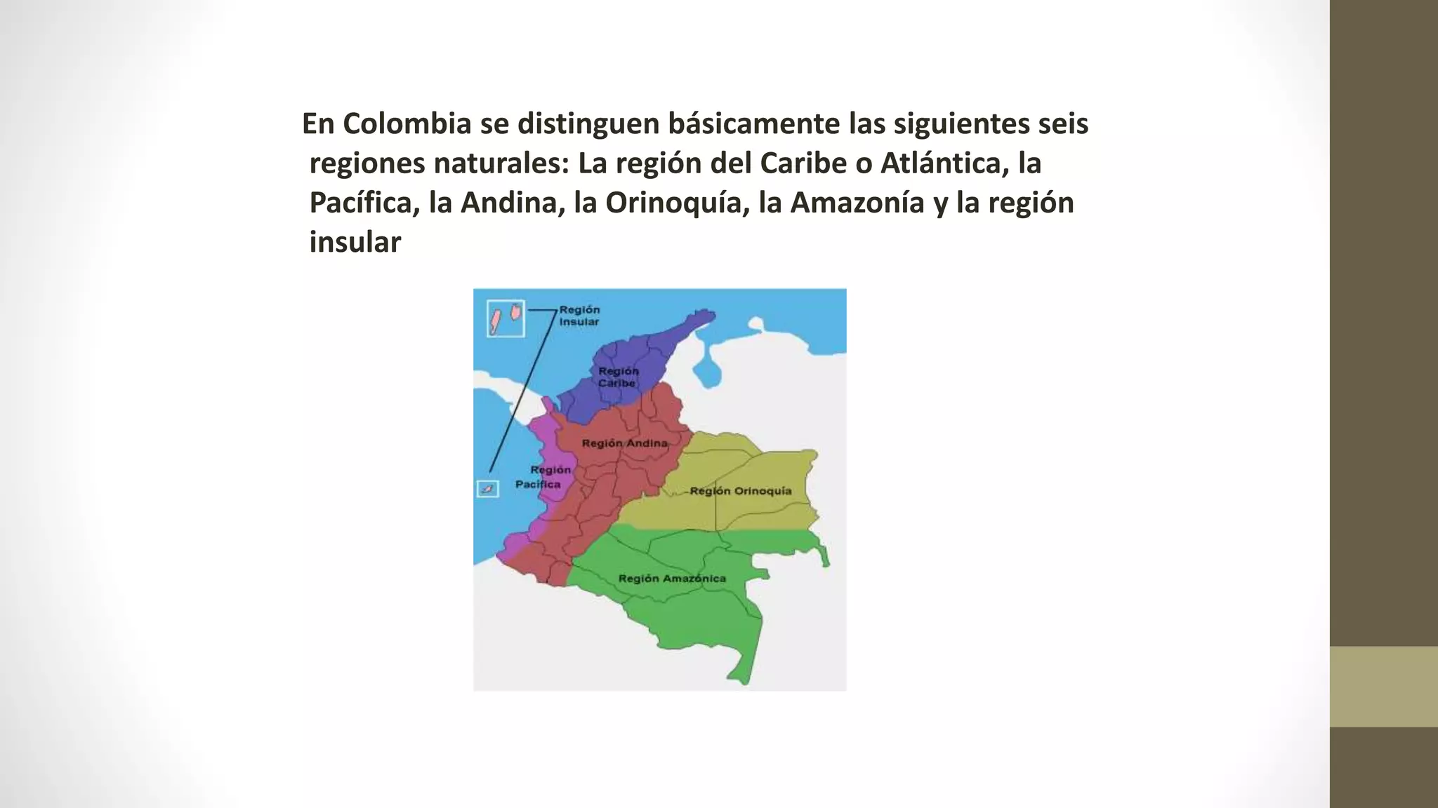 Regiones naturales de colombia | PPT