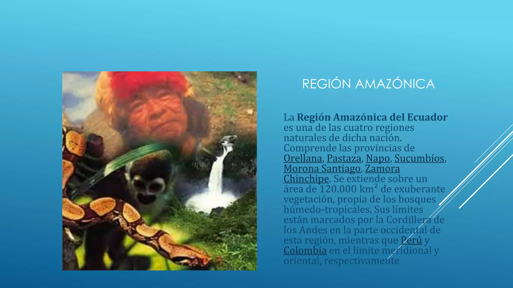 Regiones naturales del Ecuador. | PPT