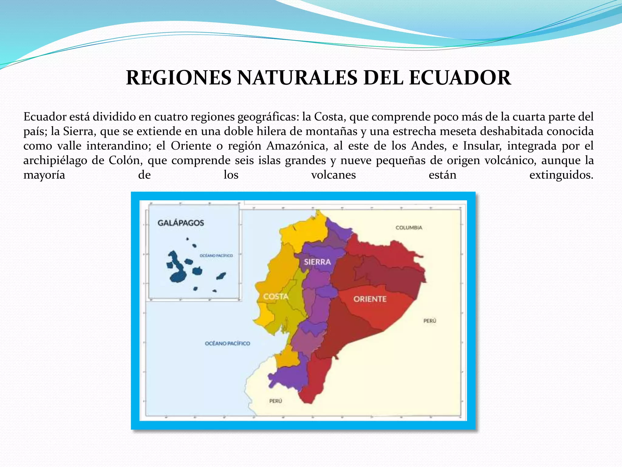Regiones naturales del ecuador | PPTX | South America Travel | Travel ...