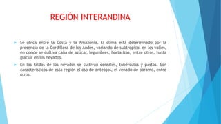 Regiones naturales del ecuador | PPTX