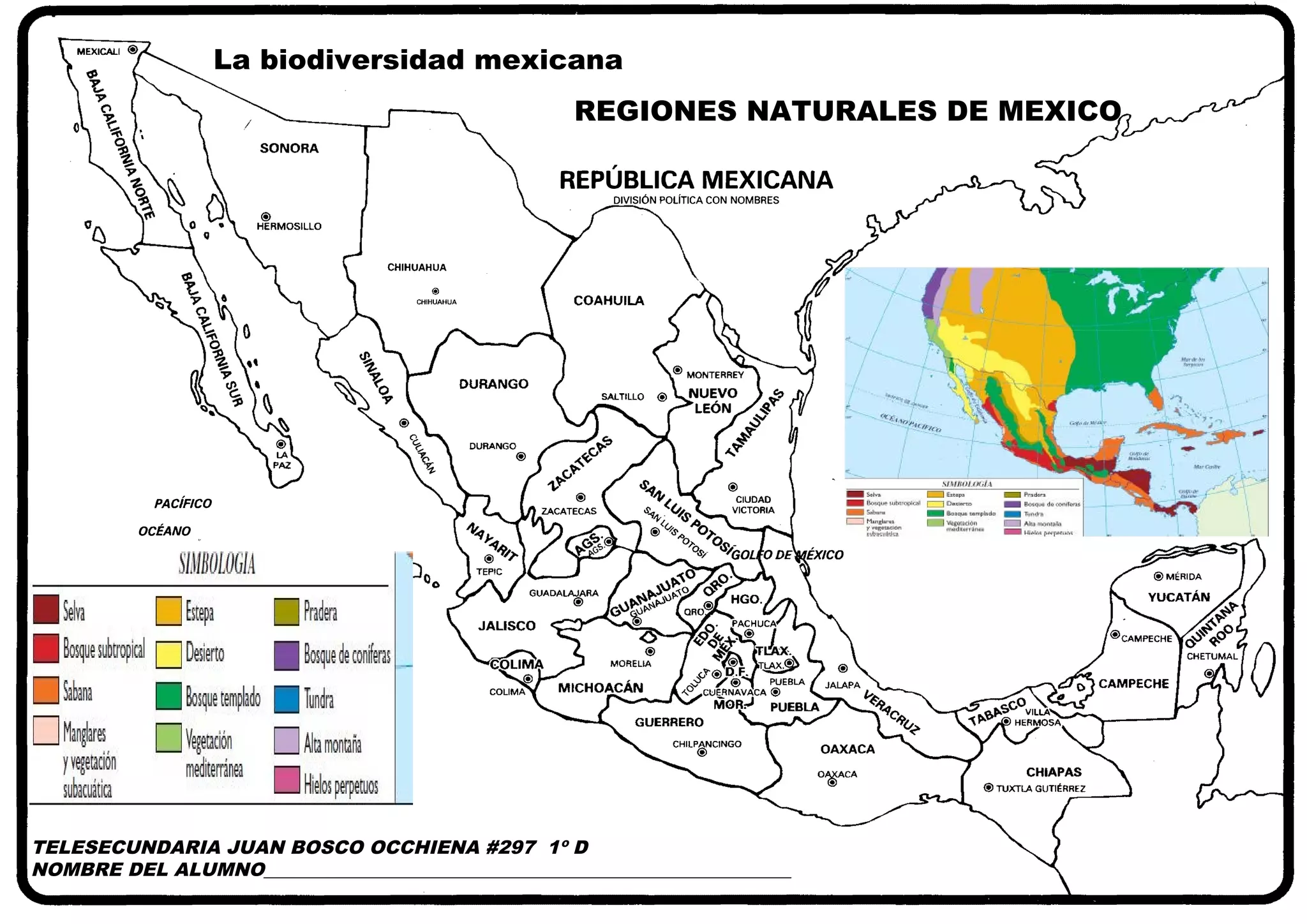 Regiones Naturales De Mexico Regiones Biogeograficas De México