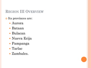 Region iii | PPTX