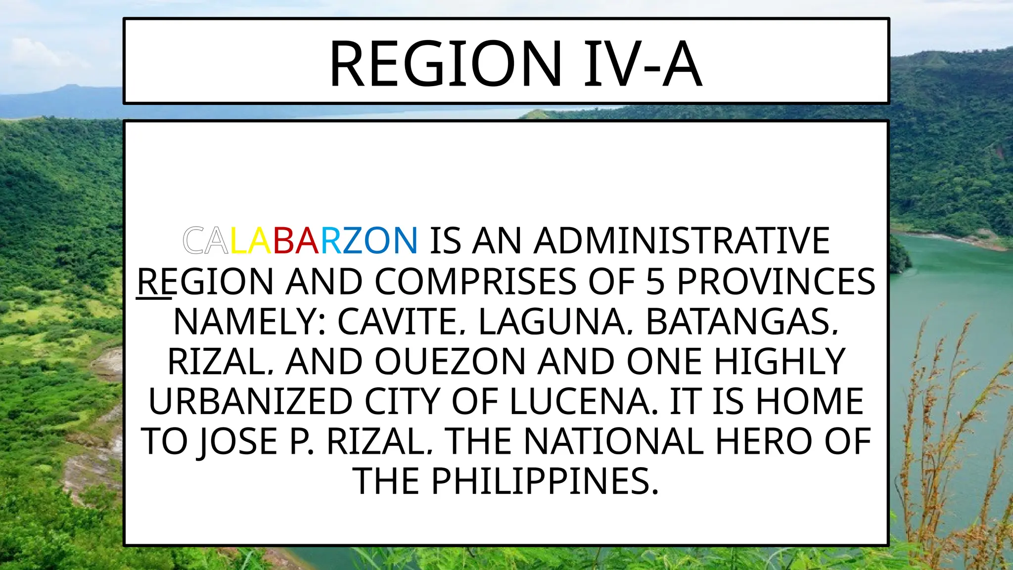 Calabarzon Region Iv-A Batangas introduction | PPT