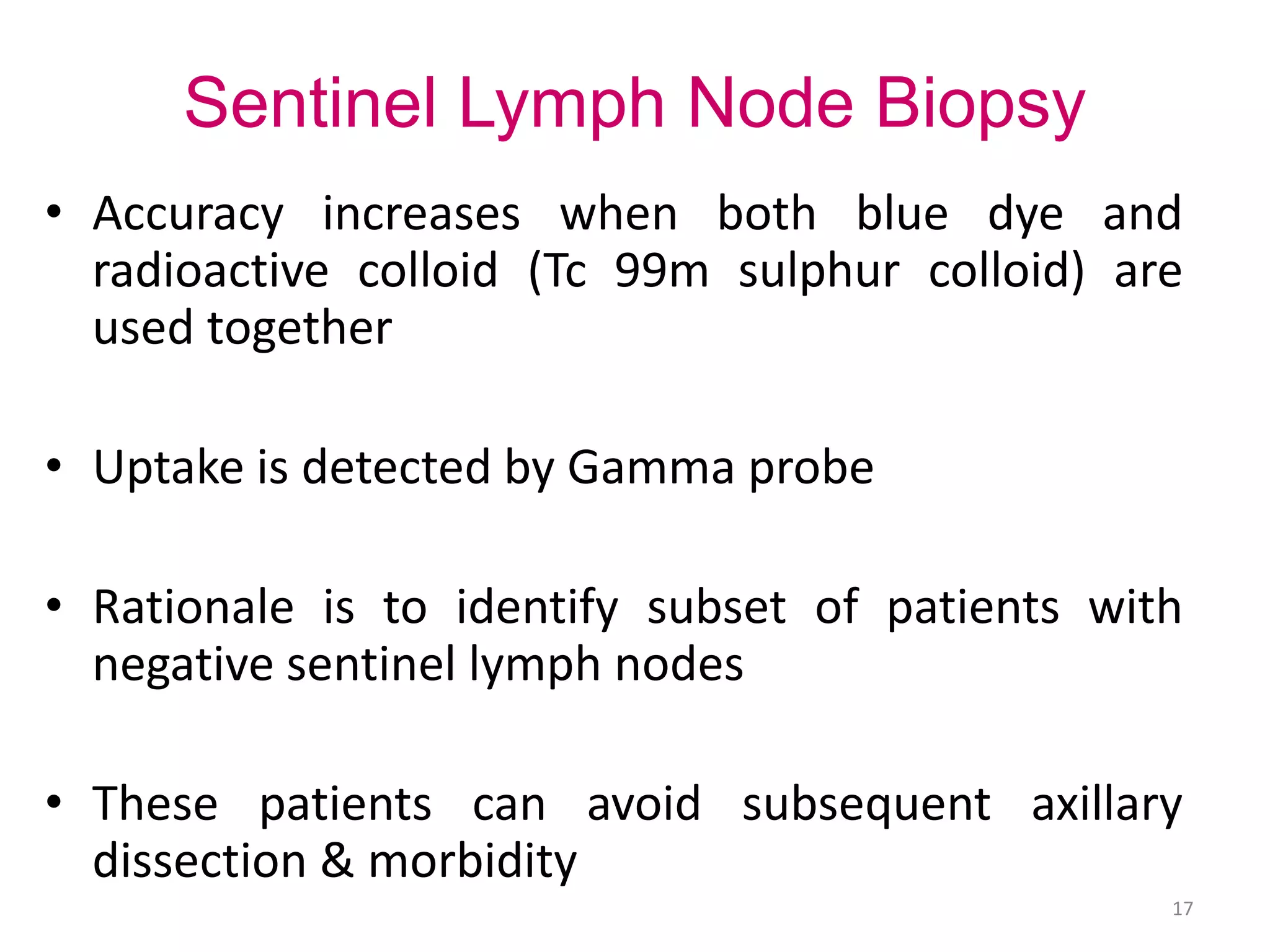 Regional lymph node management in breast cancer | PPTX