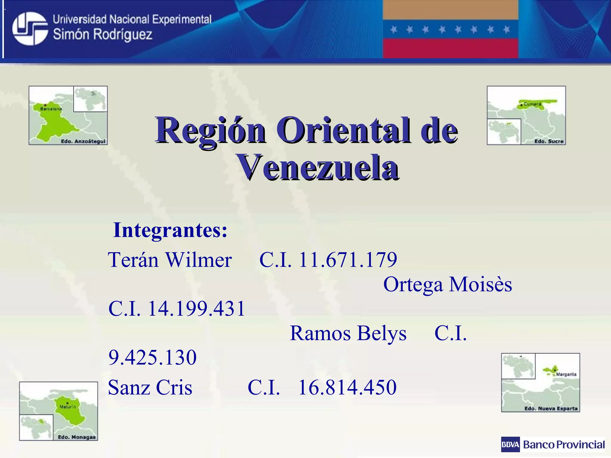 Region Oriental | PPT | South America Travel | Travel Locations