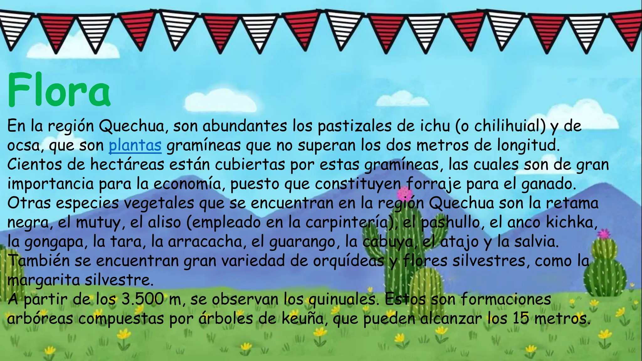 REGION QUECHUA piso Ecologico altitudinal | PPTX