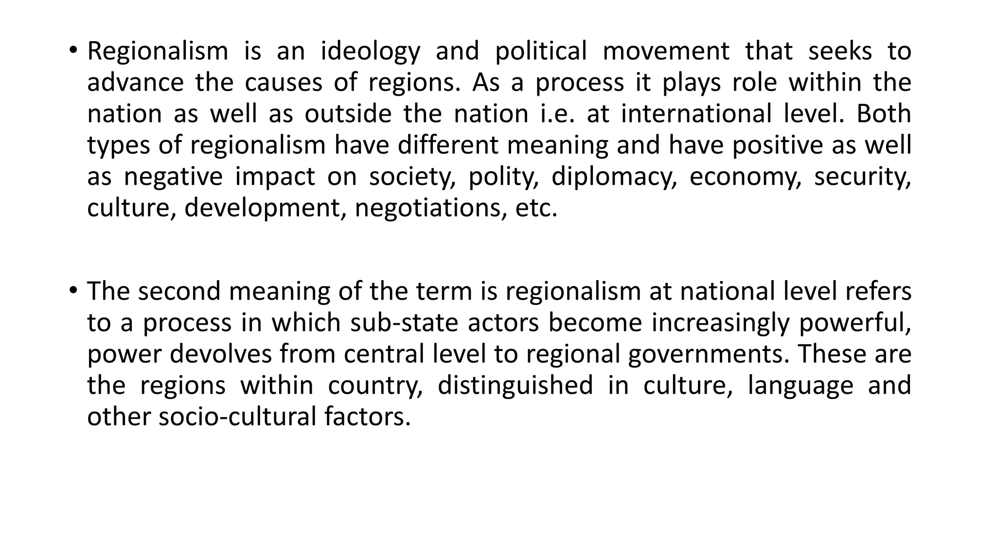 Region regionalism in India | PPTX