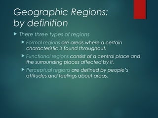 Functional Region Definition