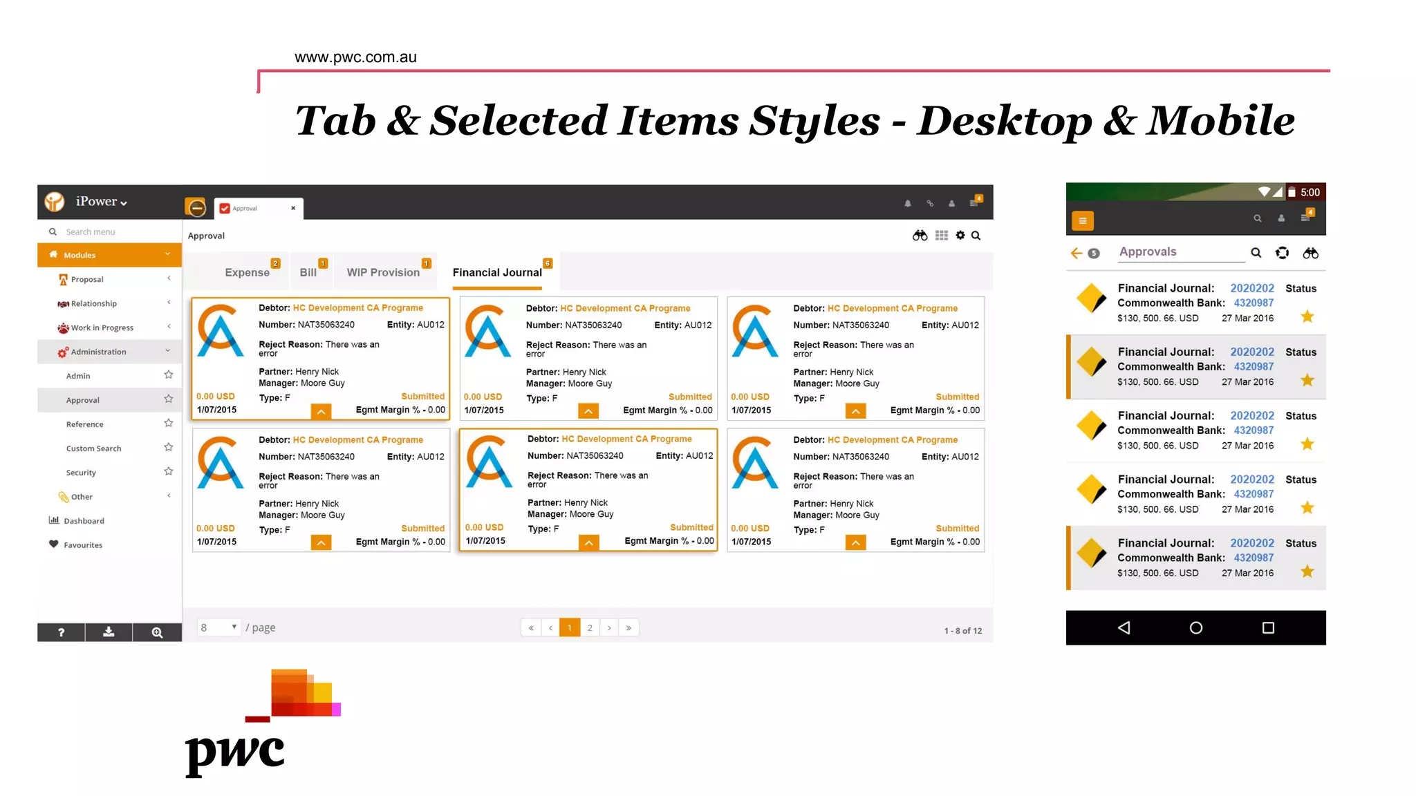 Regions approvals ui designs happy path | PDF