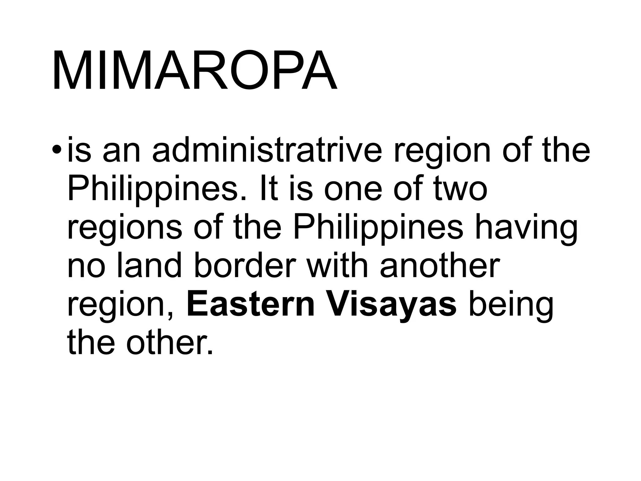 Regions in Philippines: The countriest geographical division | PPTX