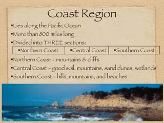Regions of california | KEY