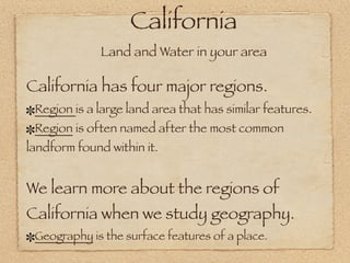 Regions of california | KEY