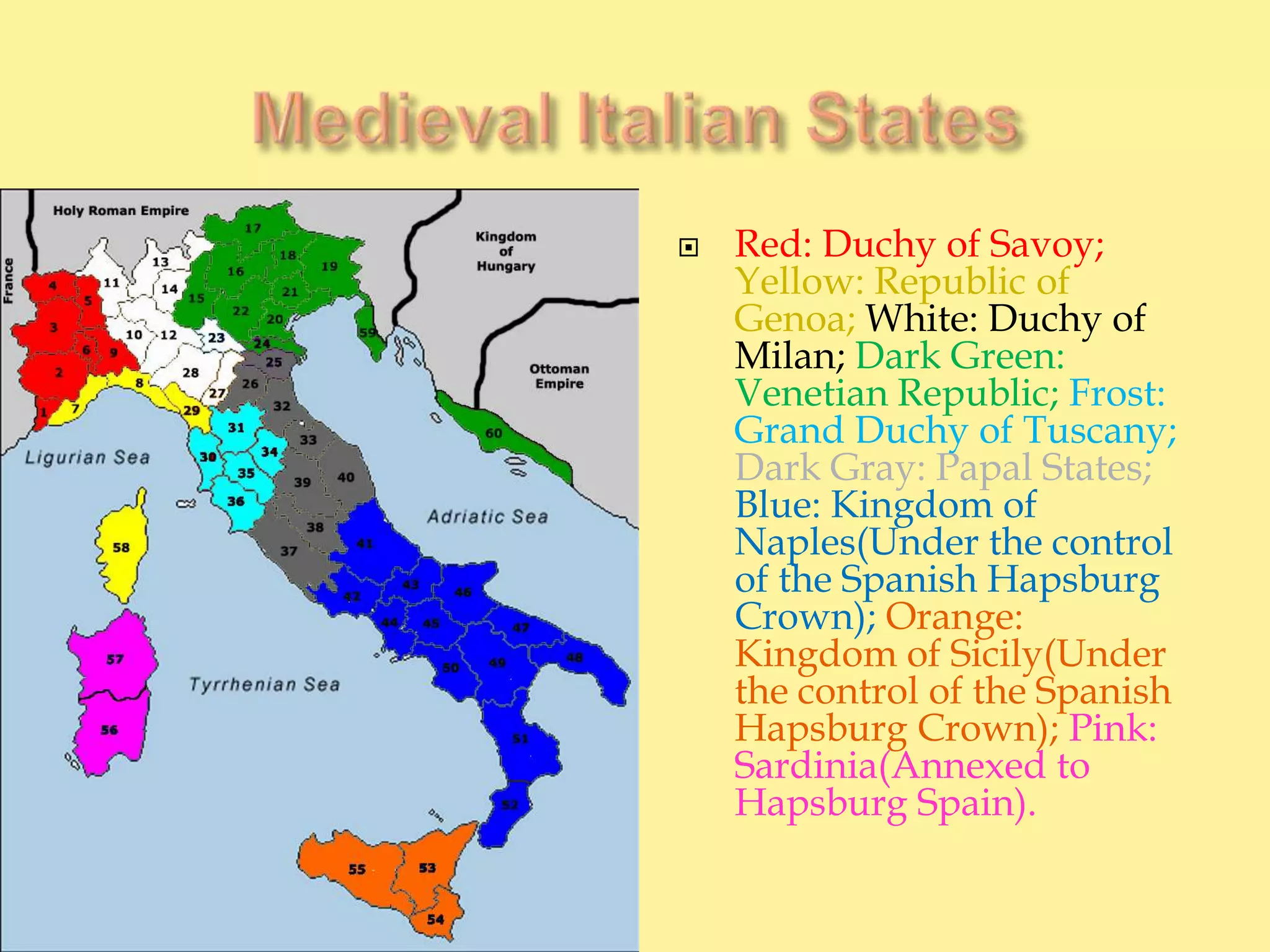 Regions of italy, finished. | PPTX