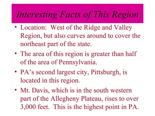 Regions Of Pennsylvania | PPT | Weather | Science