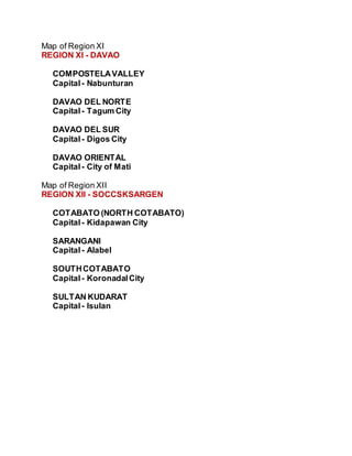 Regions of the philippines | DOCX