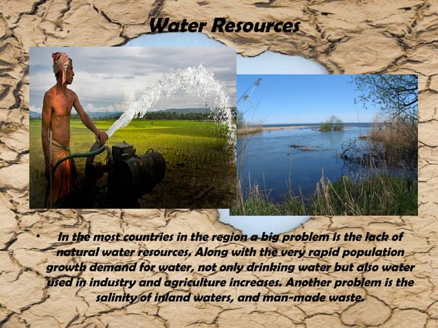 Regions suffering water scarcity by group2 | PPT